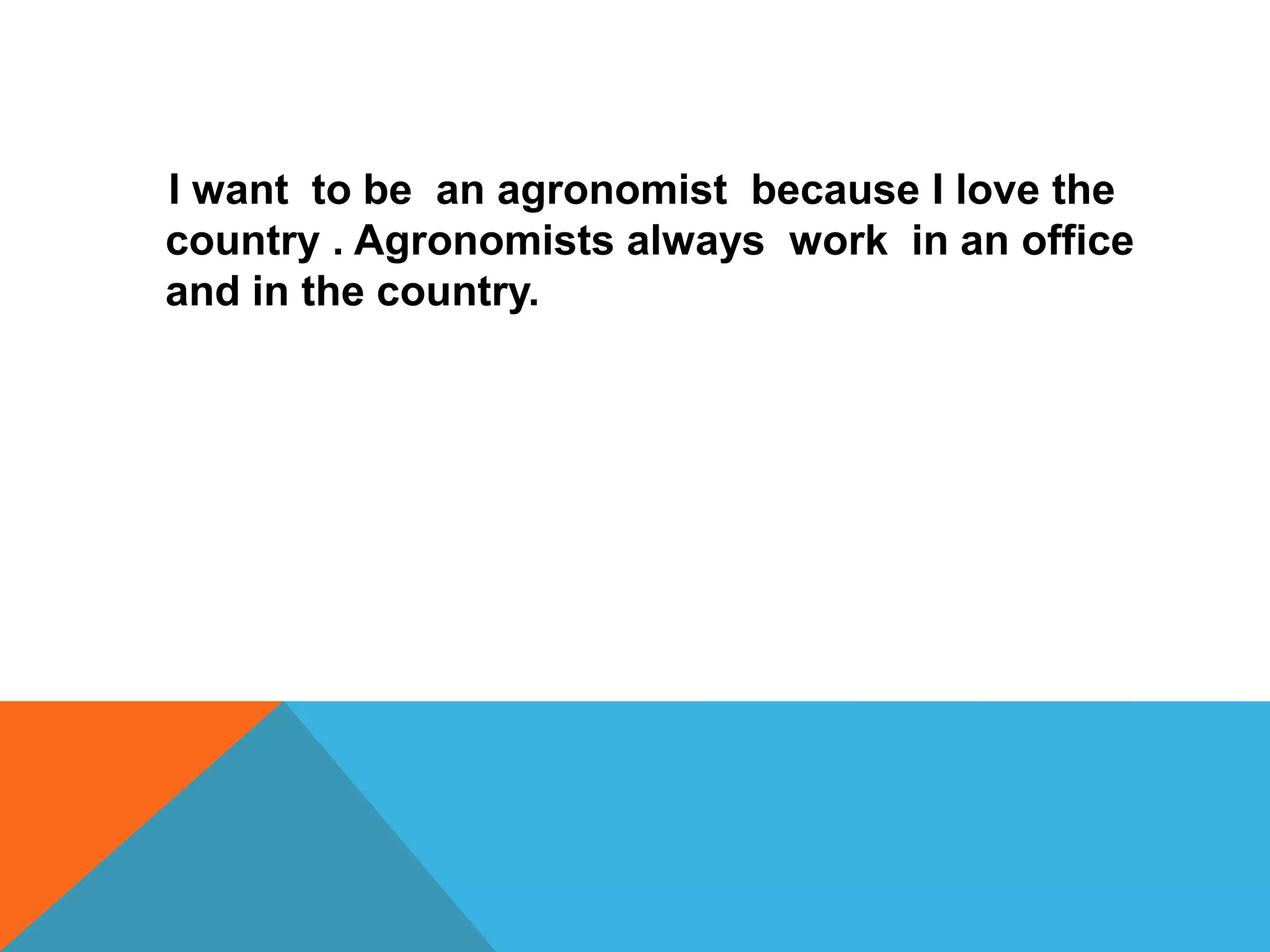Agronomist | PPTX