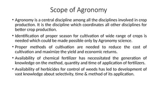 Agricultural Biotechnology Agronomy and its scope.pptx