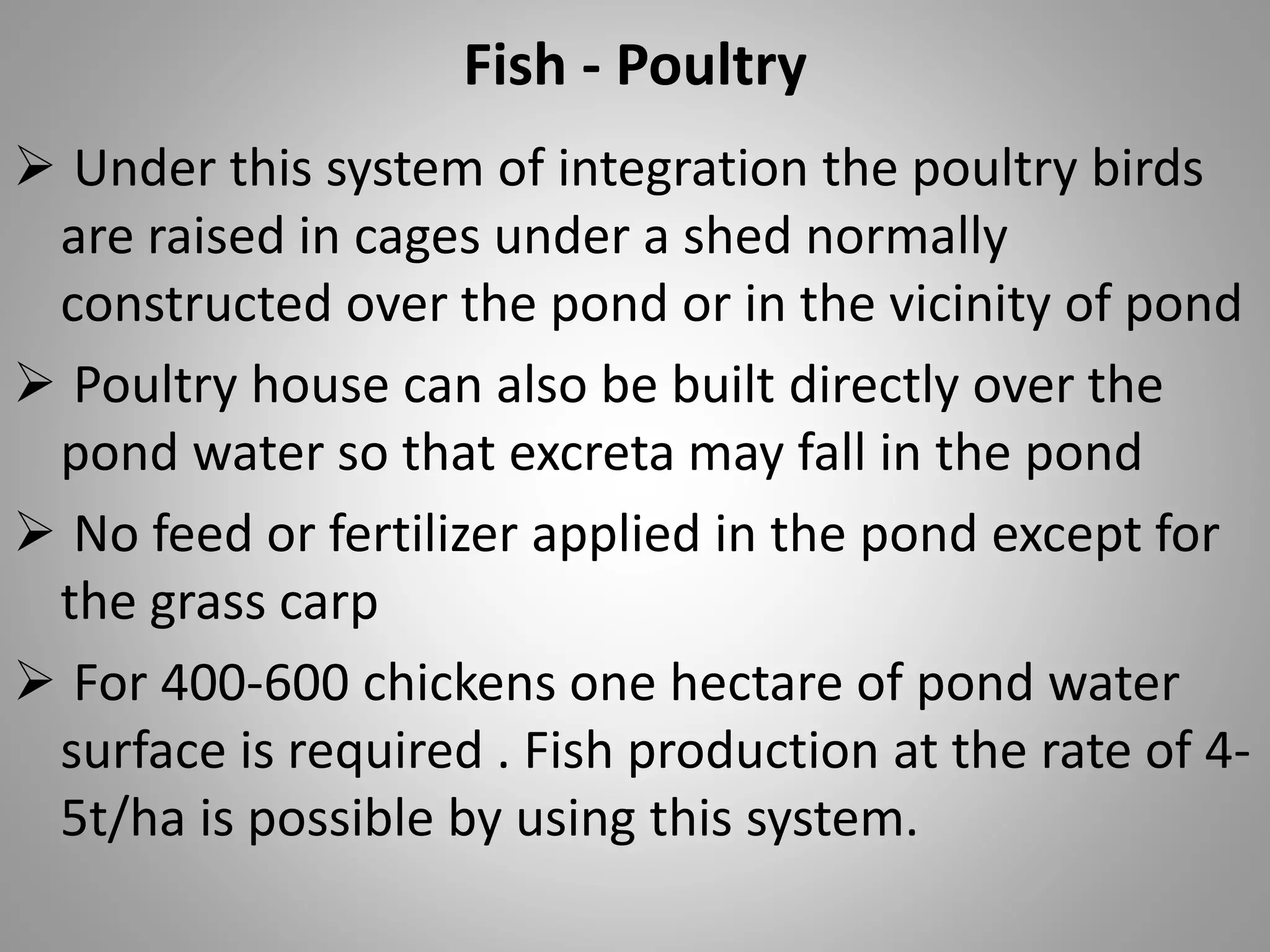 role of fisheries and pond management in IFS | PPTX