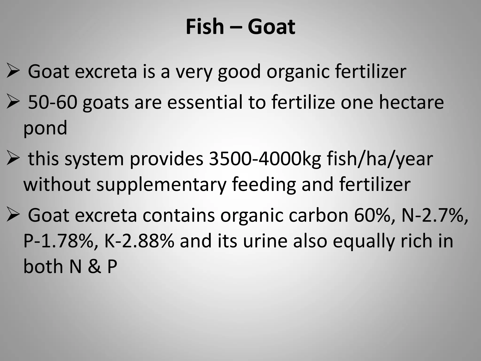 role of fisheries and pond management in IFS | PPTX