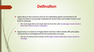 Classification of Agronomy crops | PDF