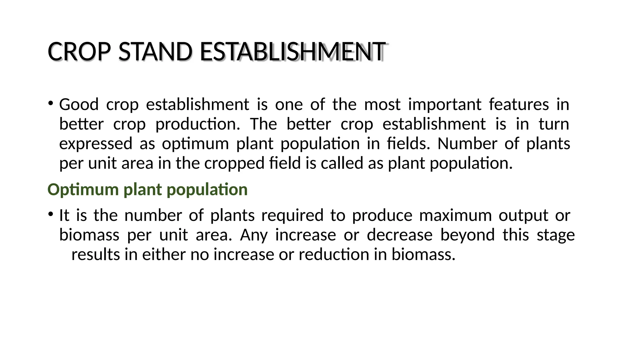 AGRONOMY FA CLASS 1 agronomy agriculture | PPT