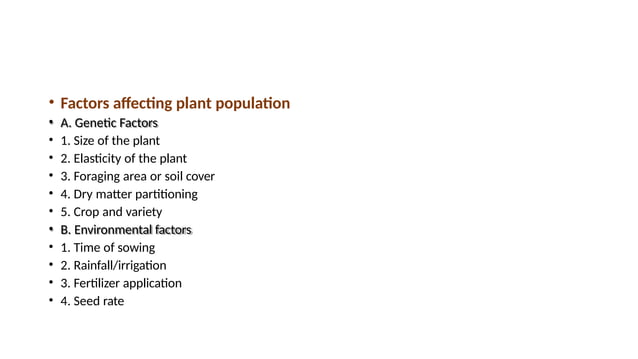 AGRONOMY FA CLASS 1 agronomy agriculture | PPT