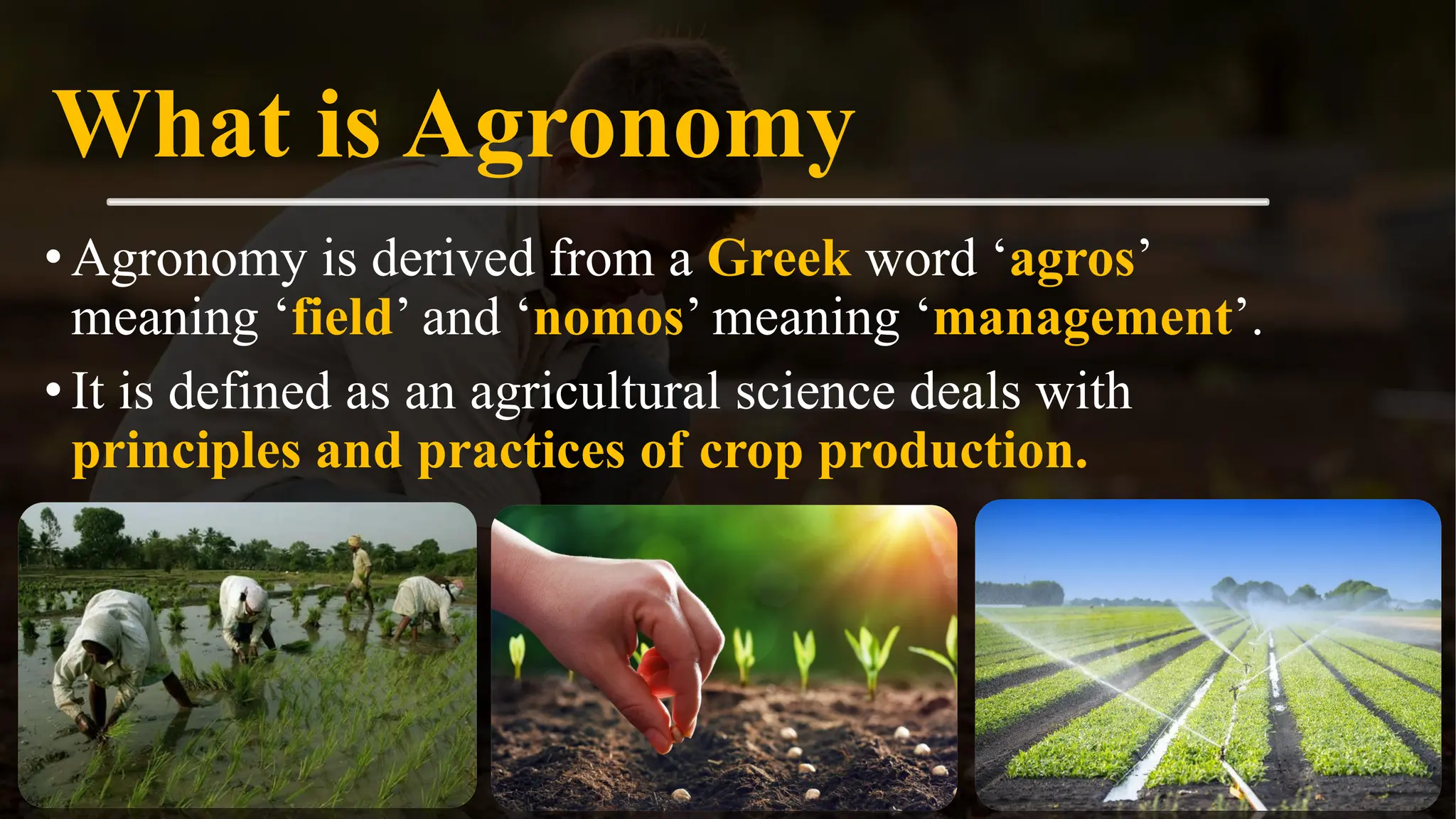 Introduction of agronomy important questions | PDF