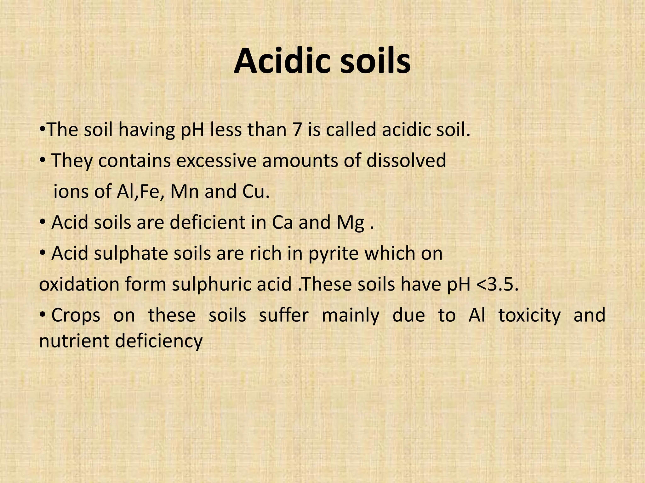 PROBLEM SOILS AND THEIR MANAGEMENT | PPTX