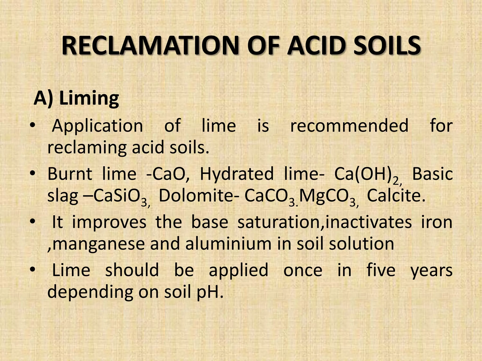 PROBLEM SOILS AND THEIR MANAGEMENT | PPTX