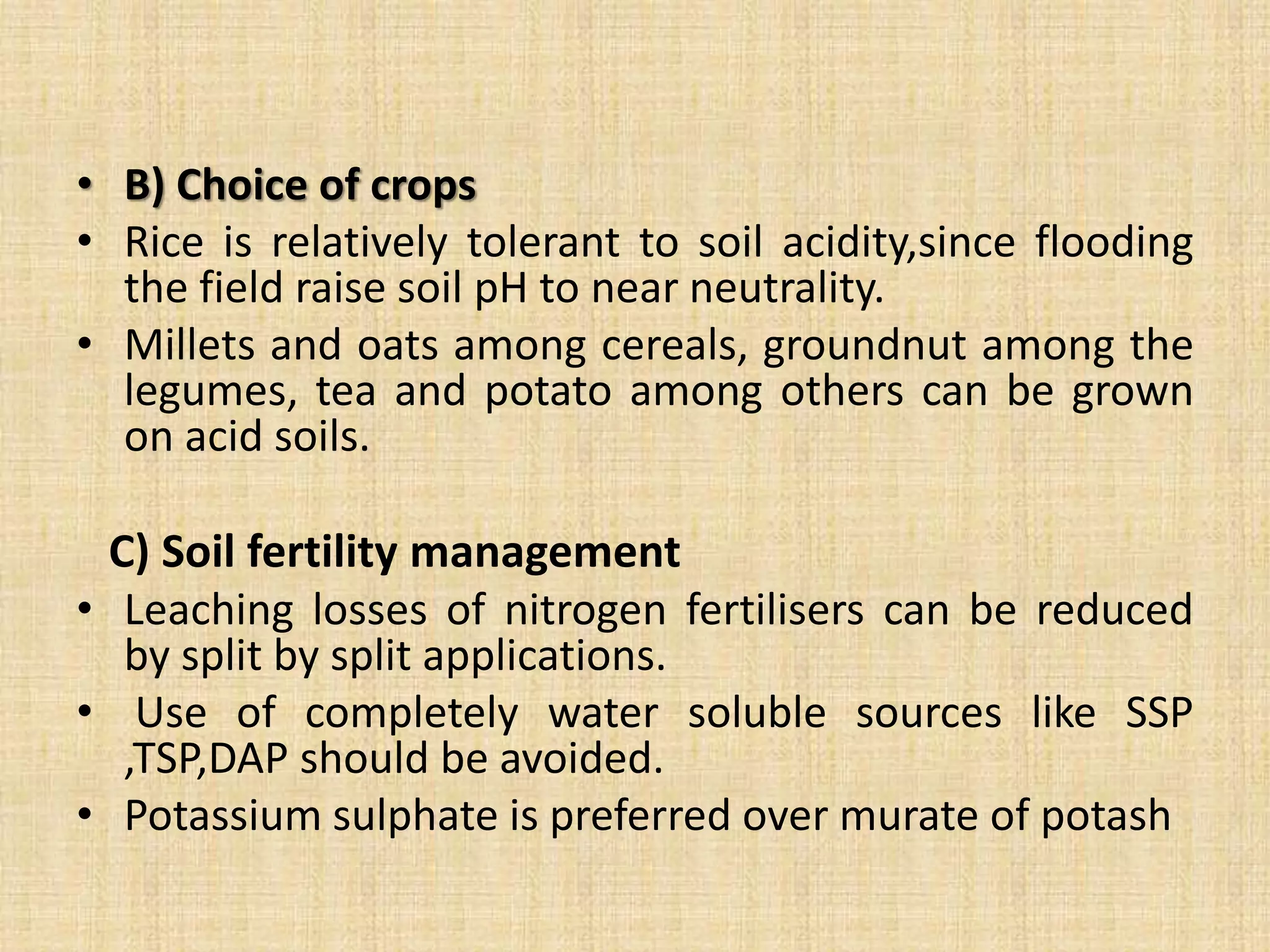 PROBLEM SOILS AND THEIR MANAGEMENT | PPTX