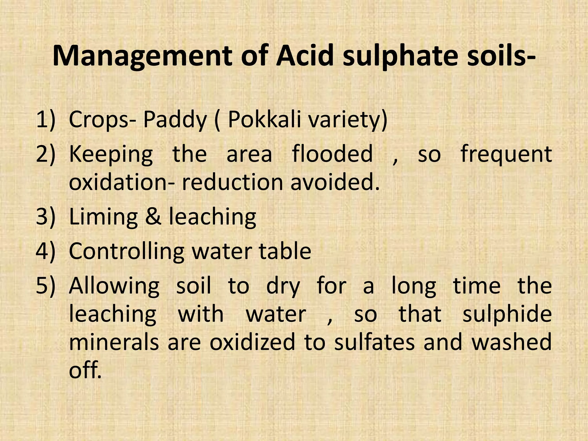 PROBLEM SOILS AND THEIR MANAGEMENT | PPTX