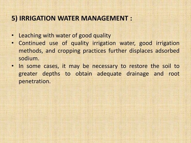 PROBLEM SOILS AND THEIR MANAGEMENT | PPTX | Agriculture | Industries