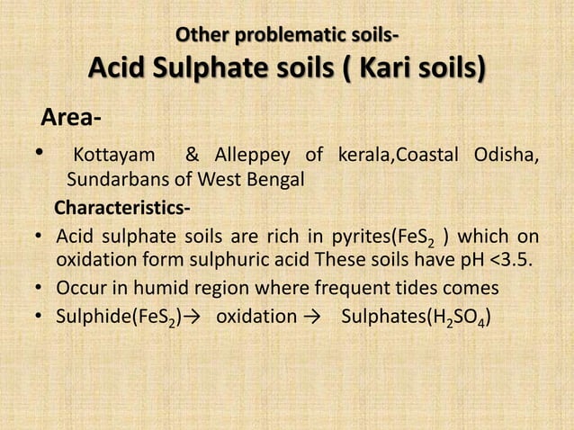 PROBLEM SOILS AND THEIR MANAGEMENT | PPTX | Agriculture | Industries