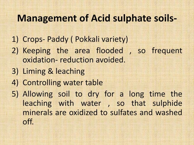 PROBLEM SOILS AND THEIR MANAGEMENT | PPTX | Agriculture | Industries