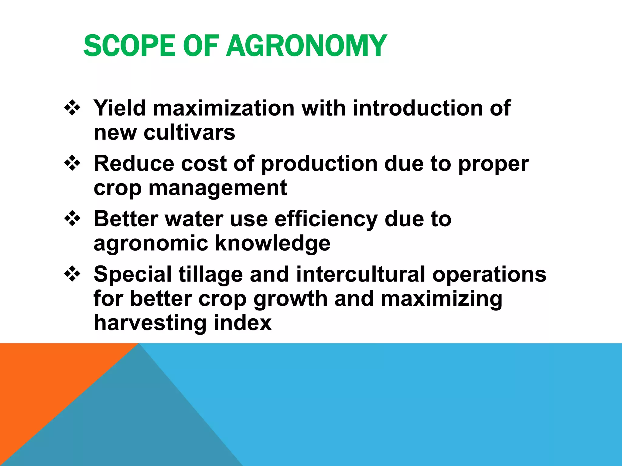 Agronomy presentation | PPTX
