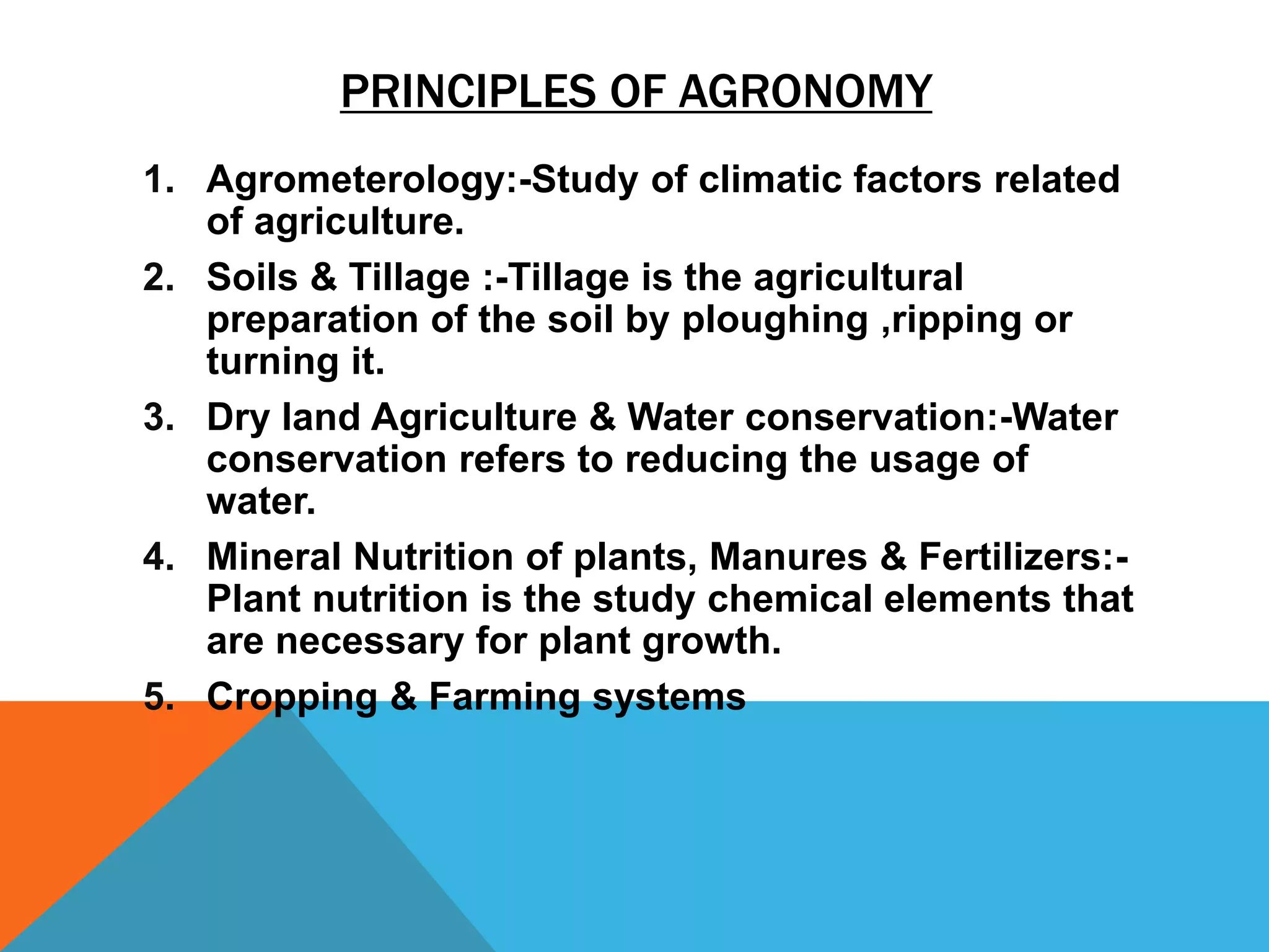 Agronomy presentation | PPTX