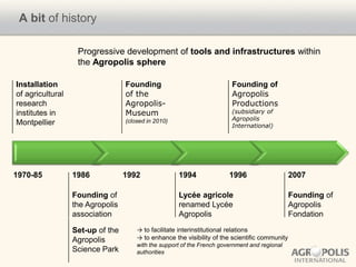 Agropolis international-presentation | PPTX
