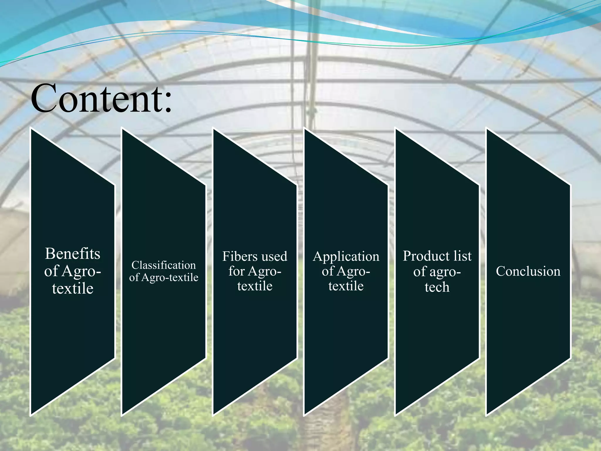 Agrotech (technical textile) | PPTX