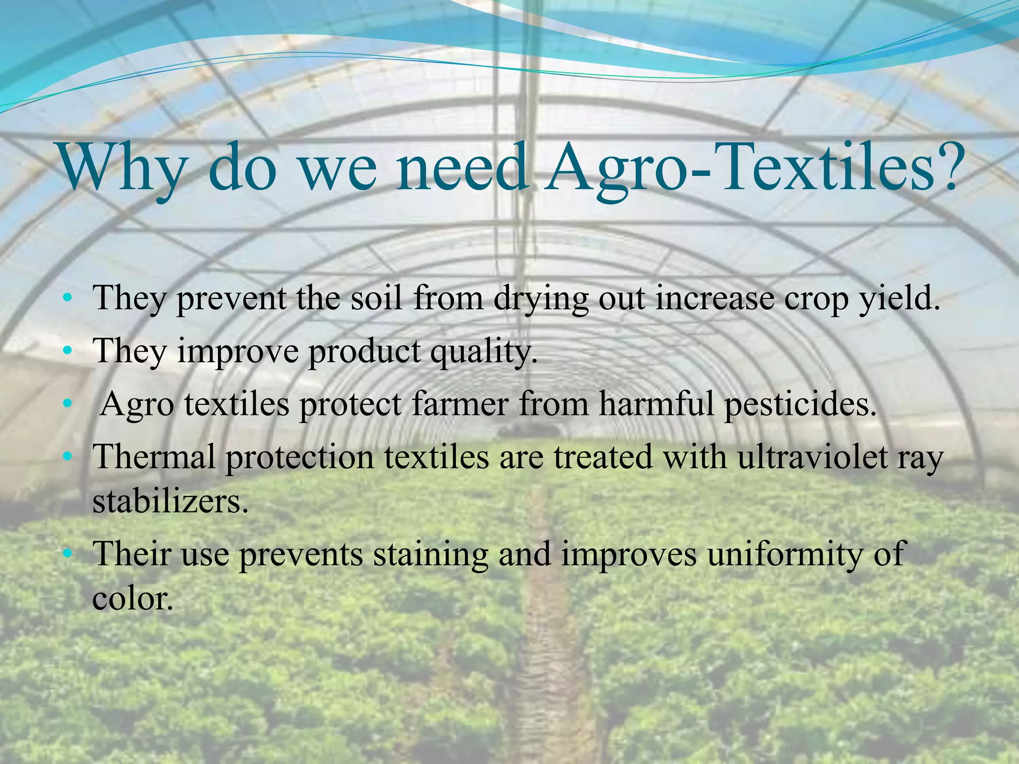 Agrotech (technical textile) | PPTX