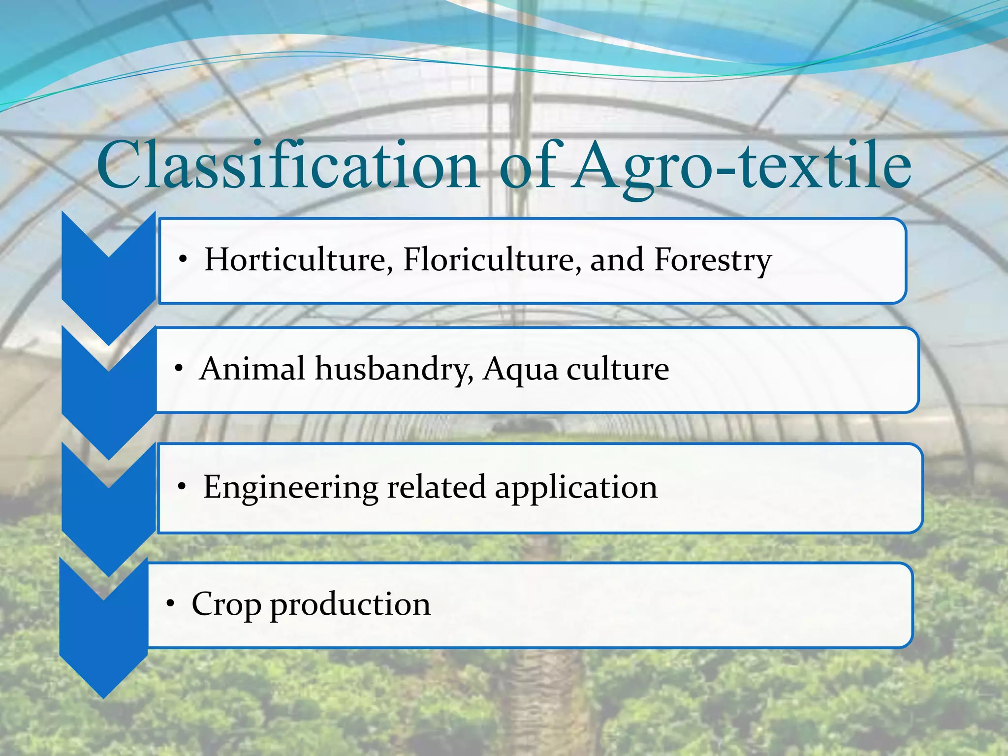 Agrotech (technical textile) | PPTX