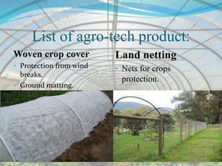 Agrotech (technical textile) | PPTX