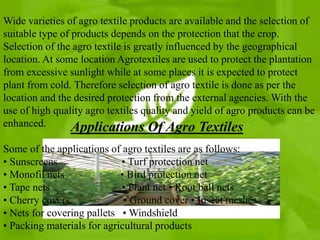 Agrotextile | PPTX