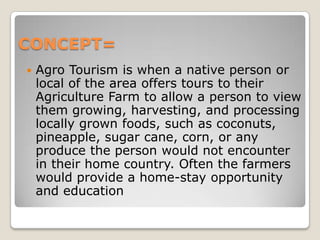 Agro tourism | PPTX