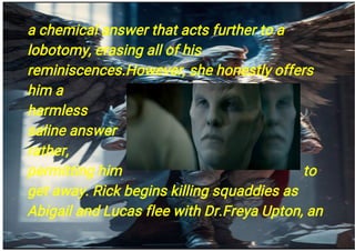 A group of scientists were turned into superhumans so as to inhabit ...