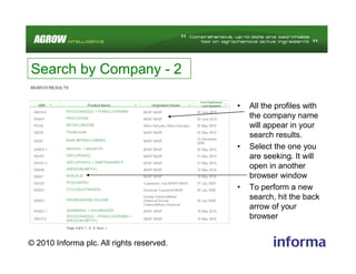 Agrow Intelligence User Guide | PDF