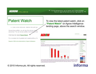 Agrow Intelligence User Guide | PDF