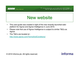 Agrow Intelligence User Guide | PDF