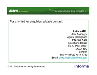 Agrow Intelligence User Guide | PDF