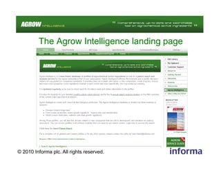 Agrow Intelligence User Guide | PDF
