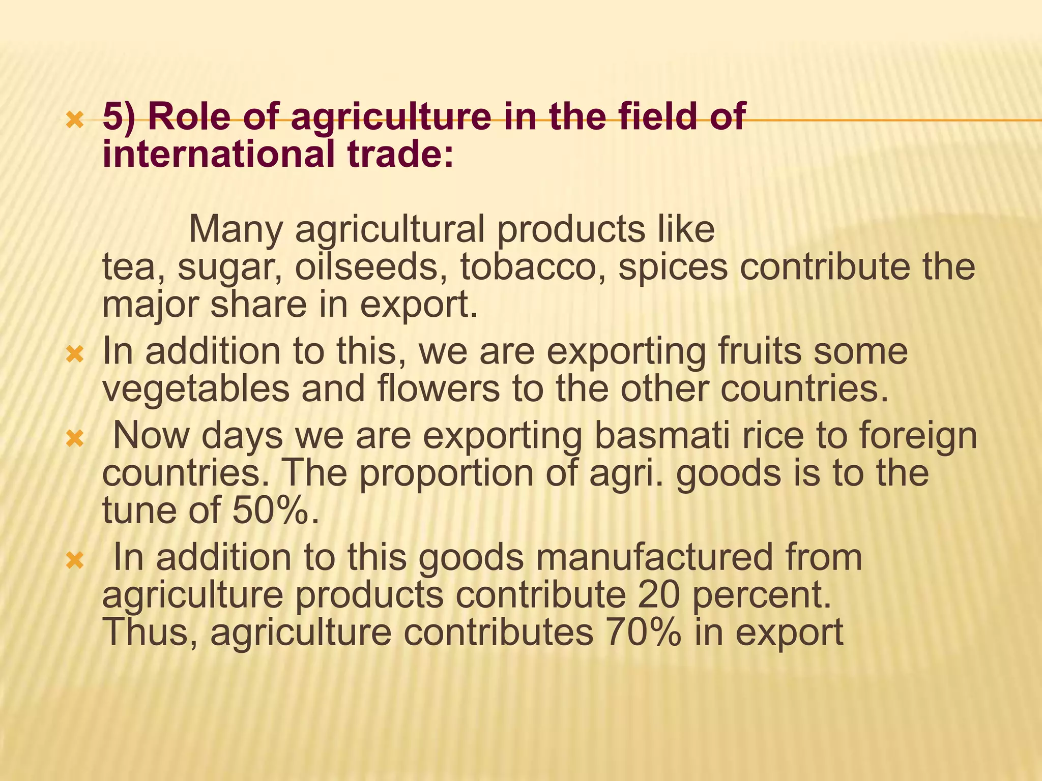 Agrriculture in national economy | PPTX