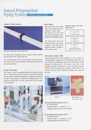 Agru polypure natural polypropylene piping system | PDF