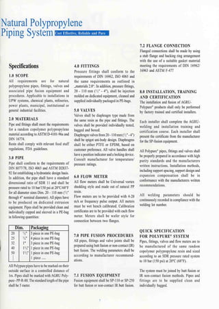 Agru polypure natural polypropylene piping system | PDF