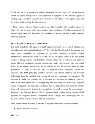 SOIL FERTILITY | PDF