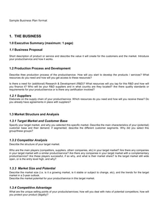 Ag sample bplan | PDF | Resume Writing and Advice | Job Search