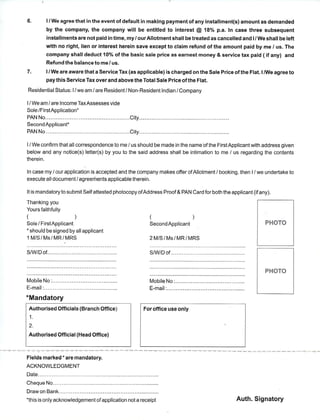 Apna Ghar Shalimar Application Form | PDF