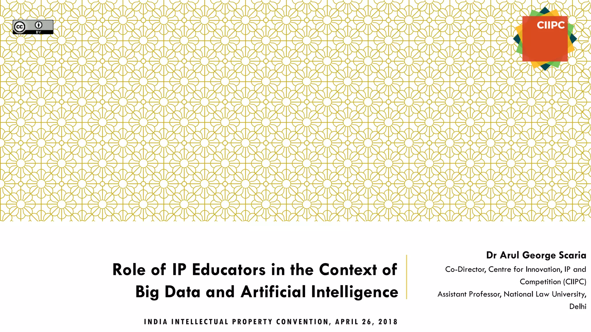 Role of IP Educators in the Context of Big Data and Artificial ...