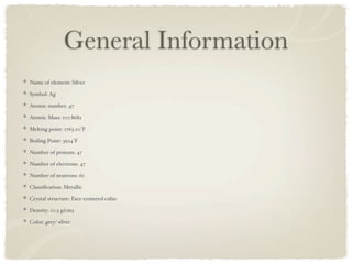 Ag silver | PPT
