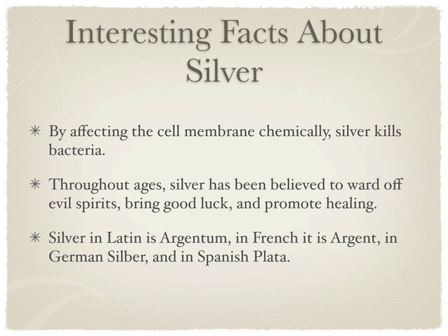 Ag silver | PPT