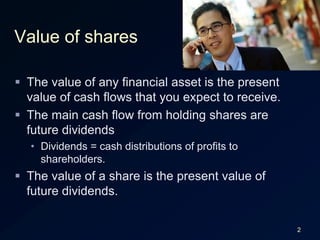Valuing Shares - Constant Growth | PPTX