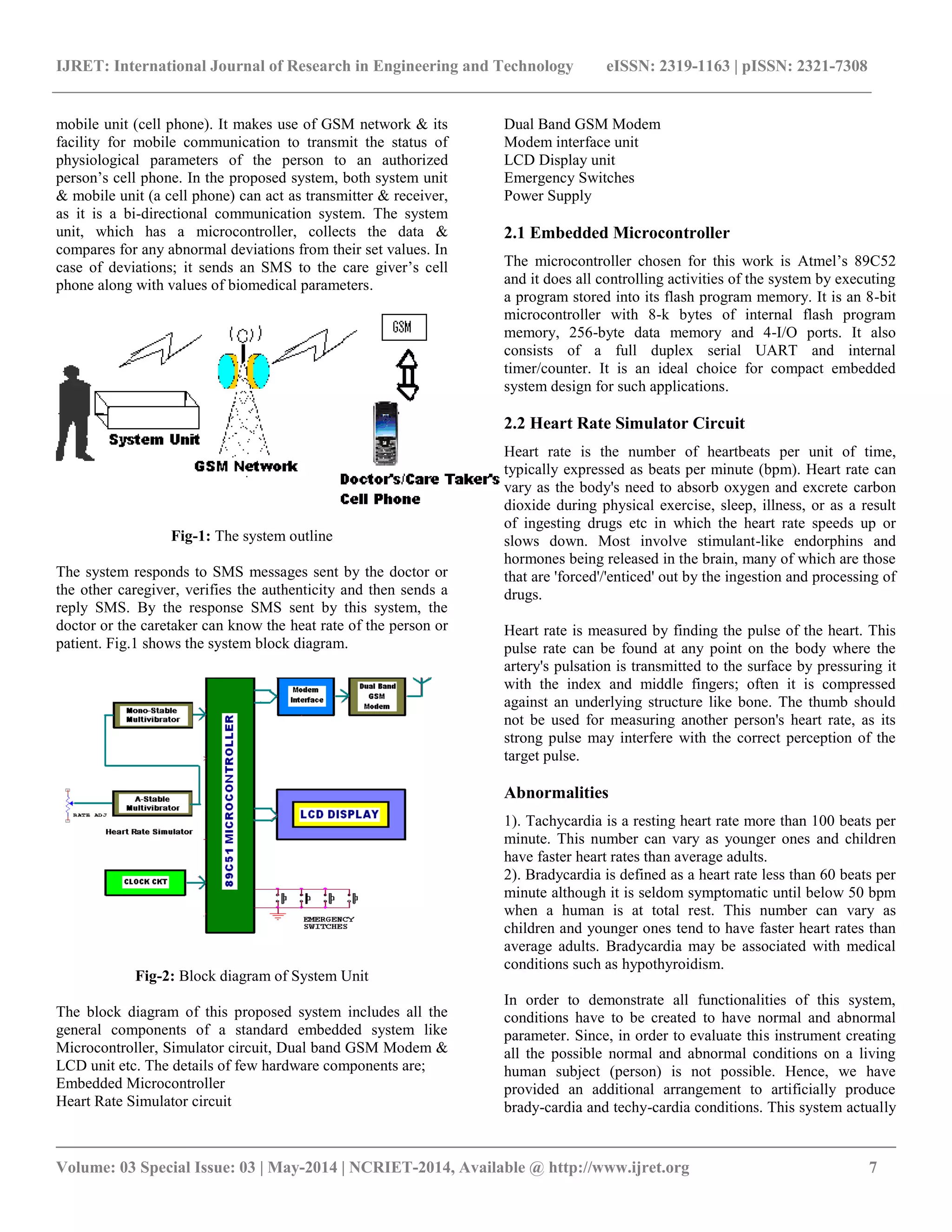 A Gsm Enabled Real Time Simulated Heart Rate Monitoring And Control System Pdf