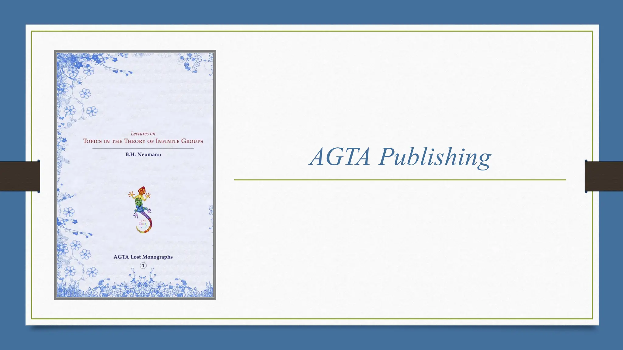Slides of AGTA 2019, describing the situation | PDF
