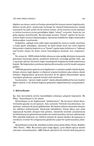 Ağ Tarzı Örgütlenme Modeli | PDF