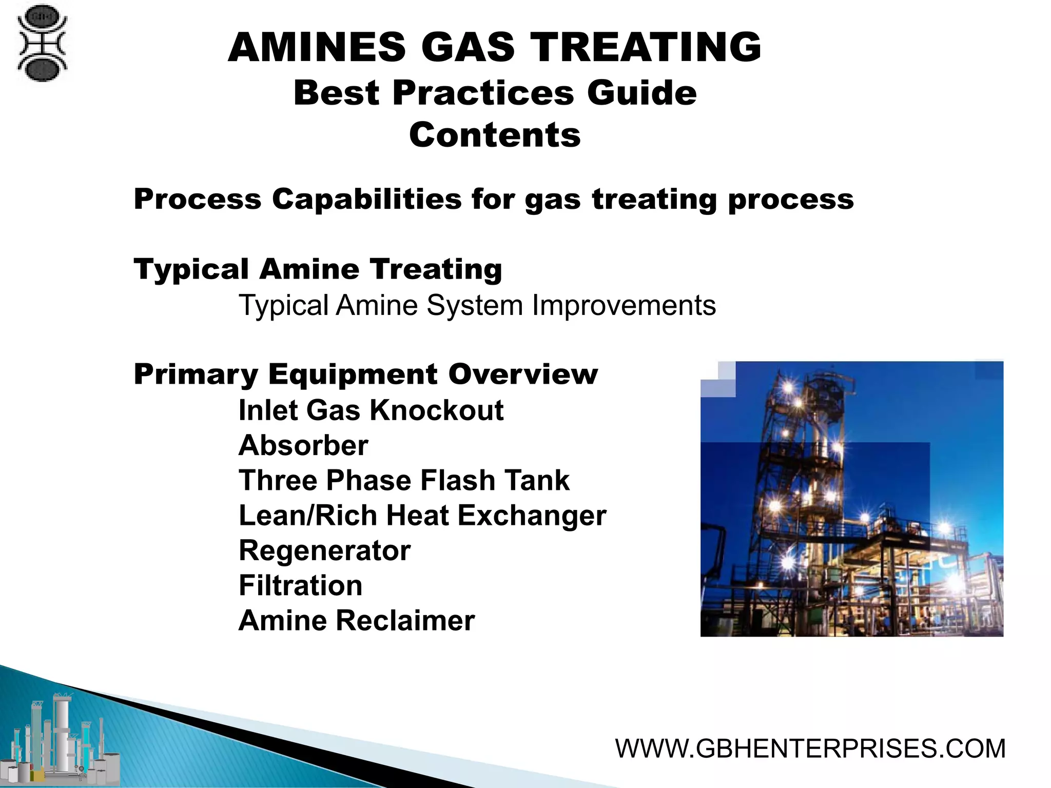Amine Gas Treating Unit - Best Practices - Troubleshooting Guide | PDF