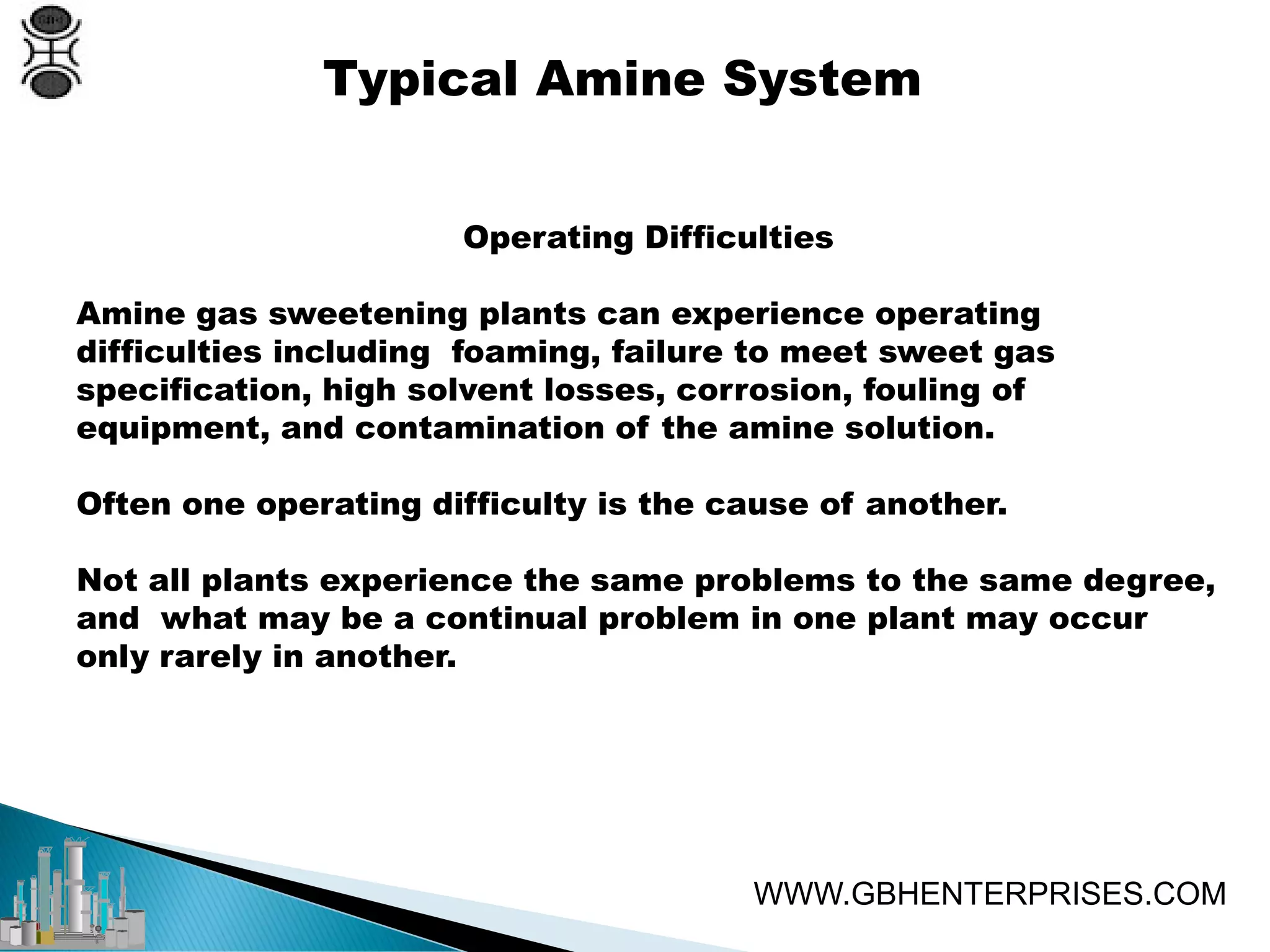 Amine Gas Treating Unit - Best Practices - Troubleshooting Guide | PDF
