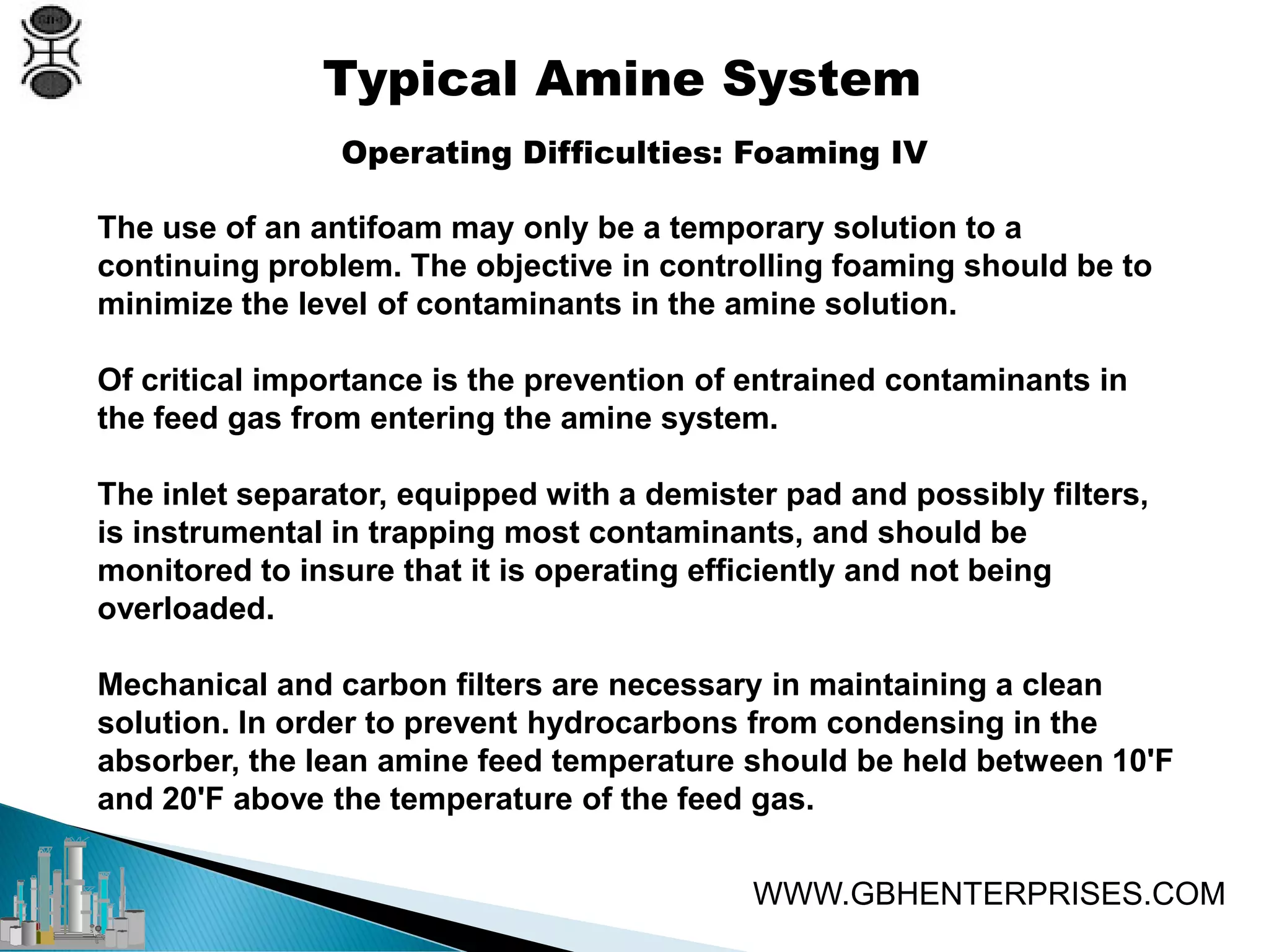 Amine Gas Treating Unit - Best Practices - Troubleshooting Guide | PDF