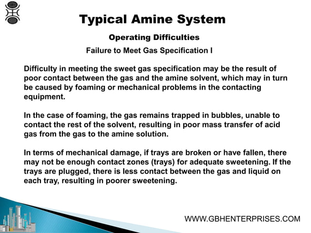 Amine Gas Treating Unit - Best Practices - Troubleshooting Guide | PDF ...