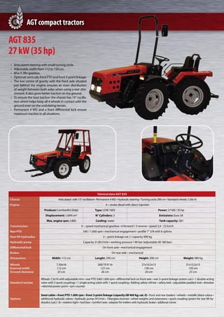 Agt tractor broshure_-_english | PDF