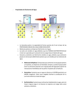 Agua - Apuntes Bioquímica Devlin | DOCX