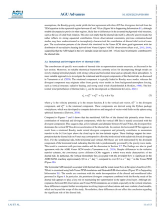 Contribution of Thermal Tides to Venus Upper Cloud‐LayerSuperrotation | PDF